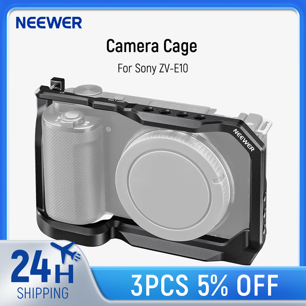 Jual NEEWER Camera Cage For Sony ZV-E10 Aluminum Video Shooting Cage ...
