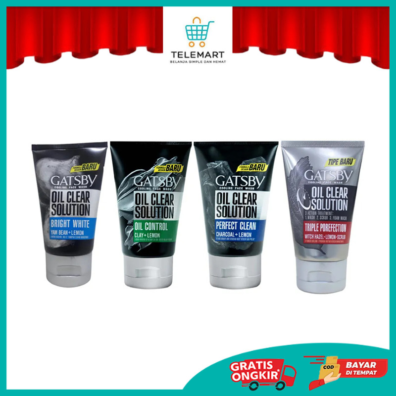 Jual GATSBY FACE WASH PENCUCI MUKA PRIA 100 ML ALL VARIAN | Shopee ...