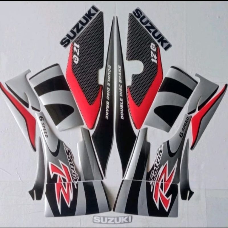 Jual Stiker Striping Suzuki Satria R 120 2001 Motif Lumba-Lumba Lis ...