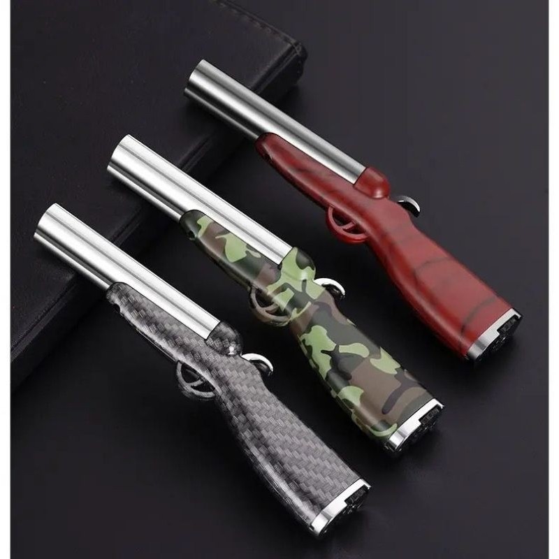 Jual Korek api unik bentuk pistol shotgun api las 2 tungku JW1791 ...