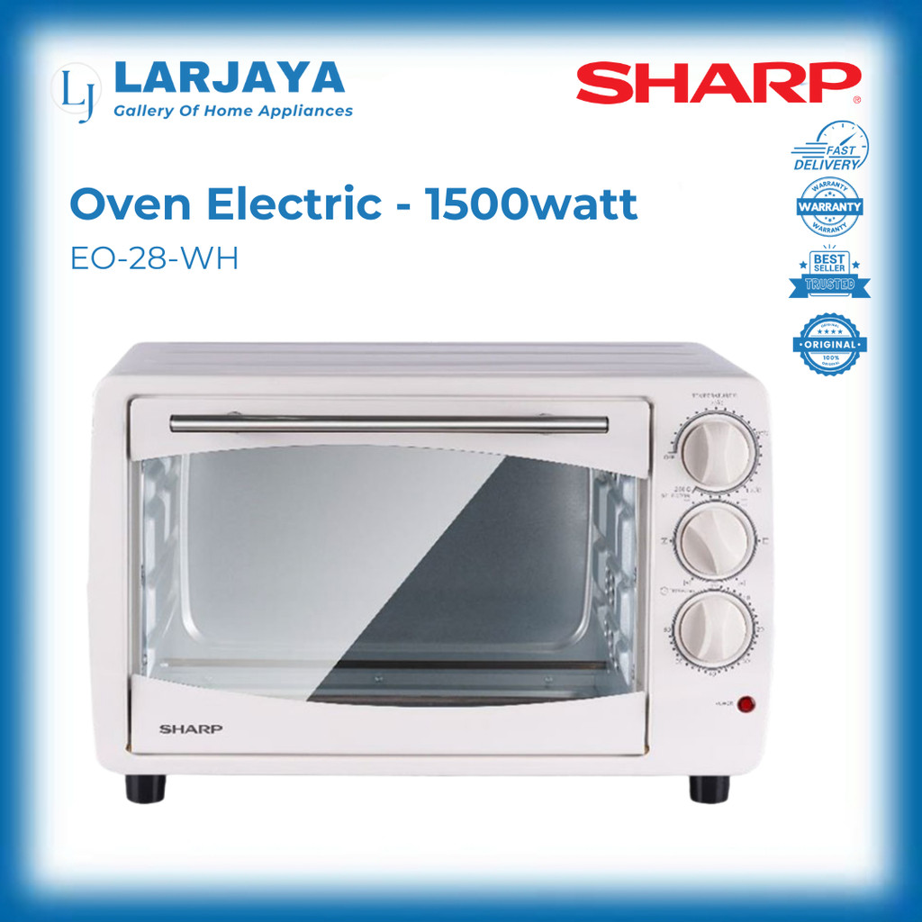 Jual Sharp Oven Electric 28 Liter EO-28-WH | Oven Listrik 800Watt ...