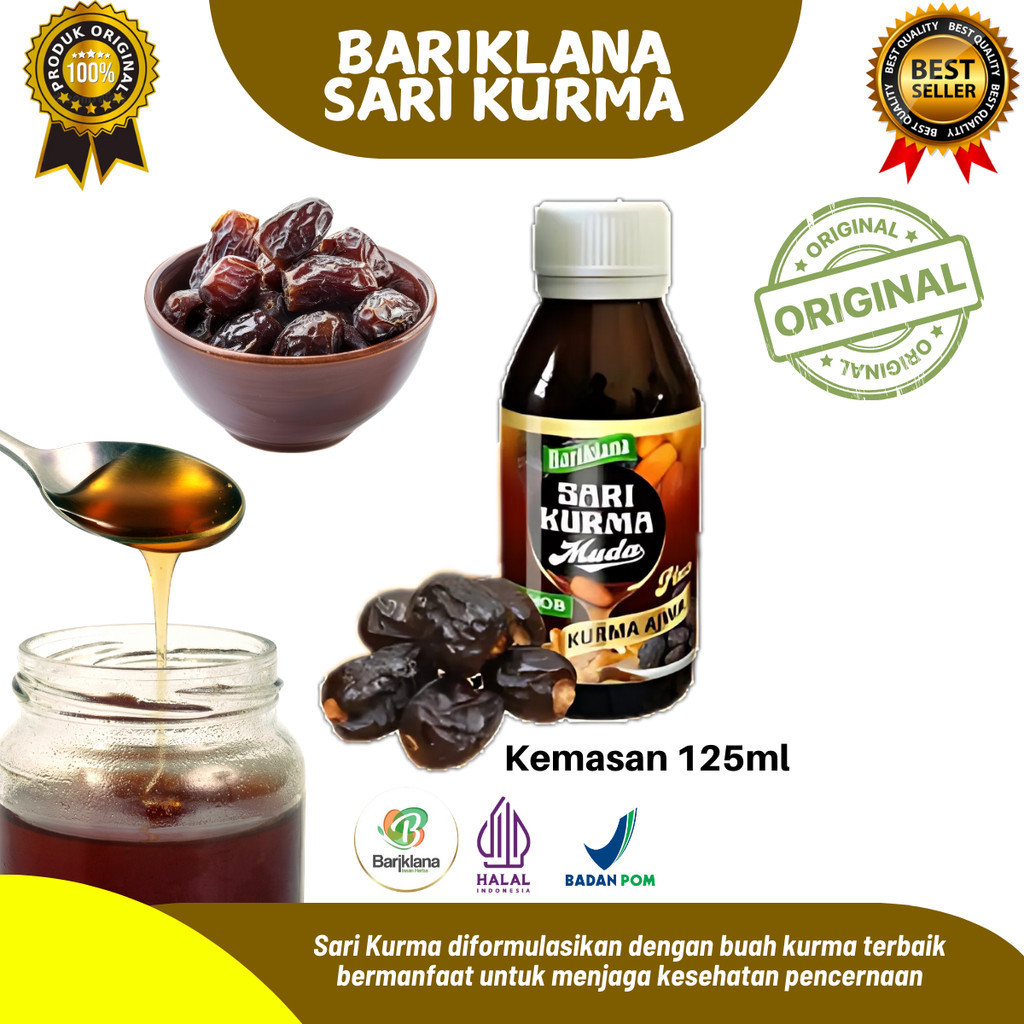 Jual Sari Kurma Muda Ruthob Plus Kurma Ajwa Isi : 125ml | Shopee Indonesia