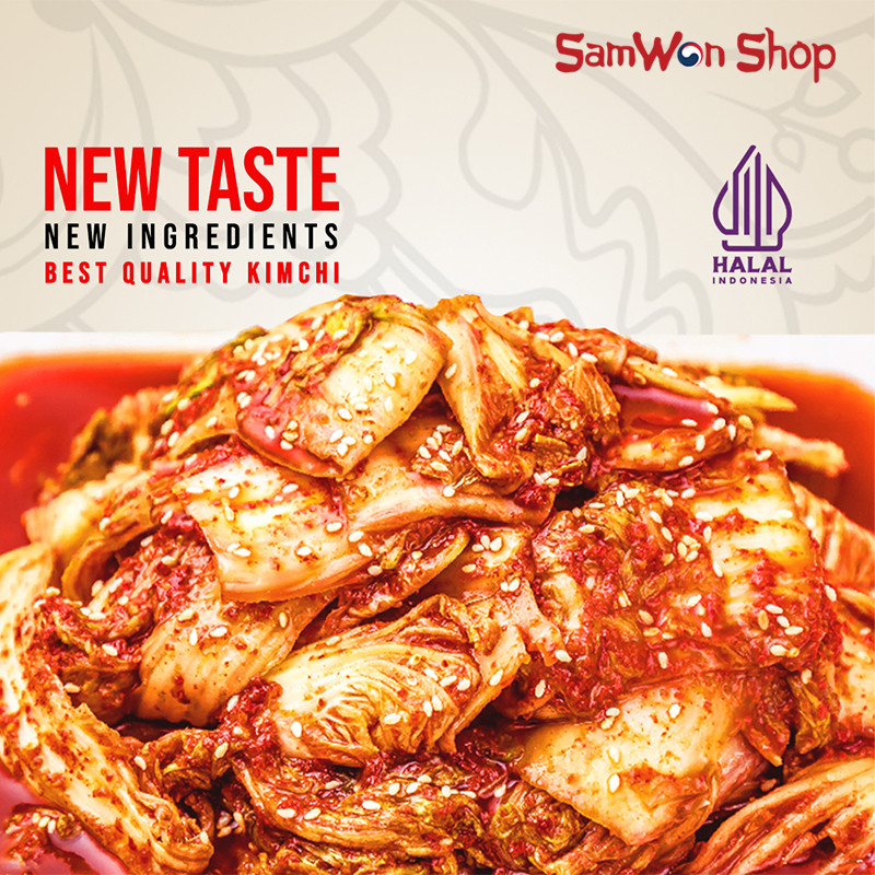 Jual Samwon Kimchi Sawi Fresh 1 Kg - Freshly Made Original Korean Food ...