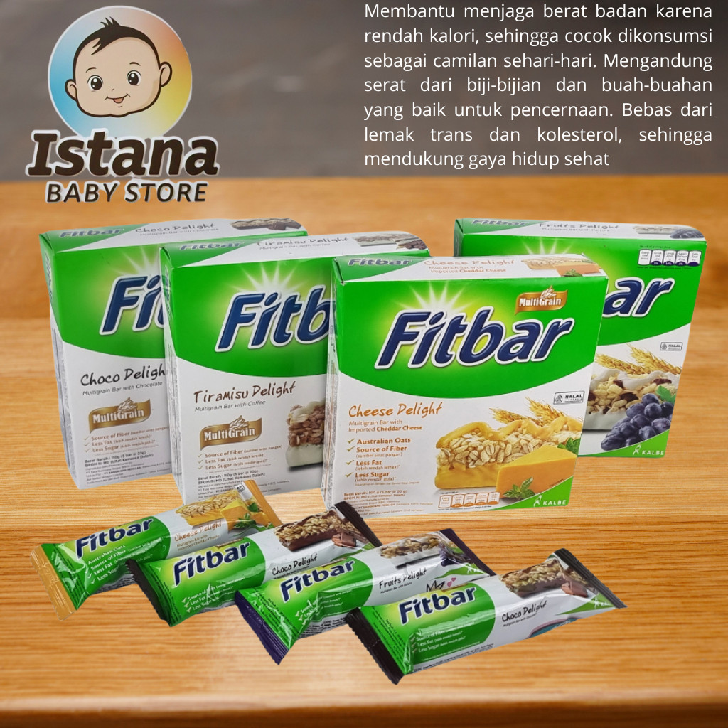 Jual Fitbar Coklat 1 Box 12pcs Pilihan Rasa Fruit Buah Delight Tiramisu ...