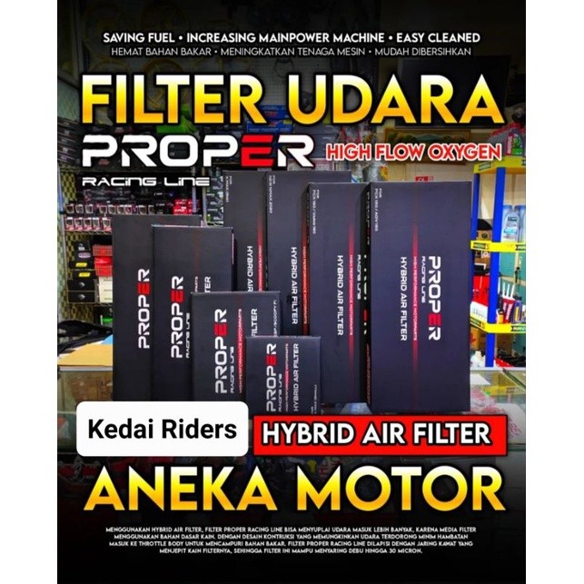 Jual SAXCIONSHOP PROPER RACING LINE HYBRID AIR FILTER | Shopee Indonesia