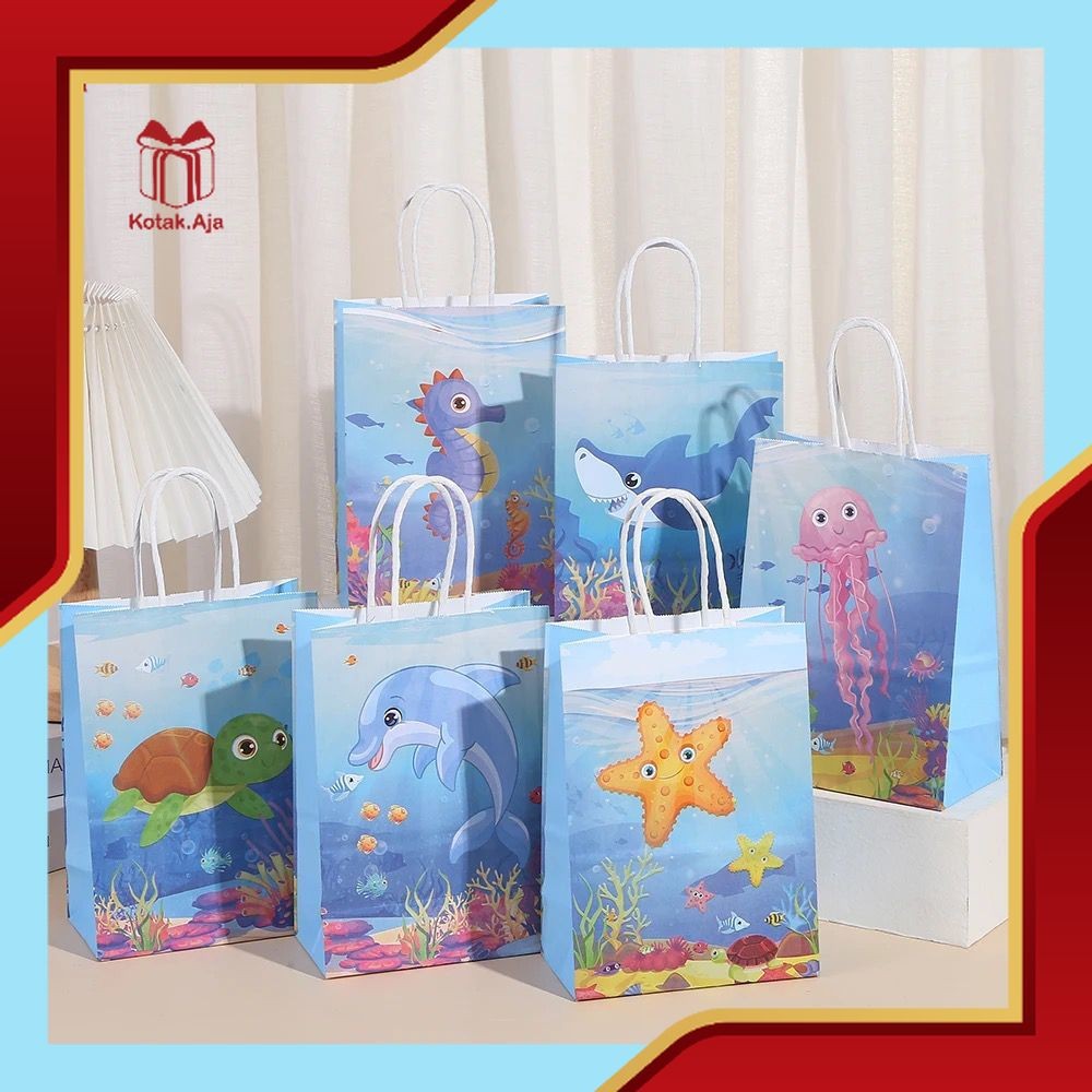 Jual Paper Bag Kraft / Paper bag Ultah / Paper Bag Kartun / Tas Kado ...