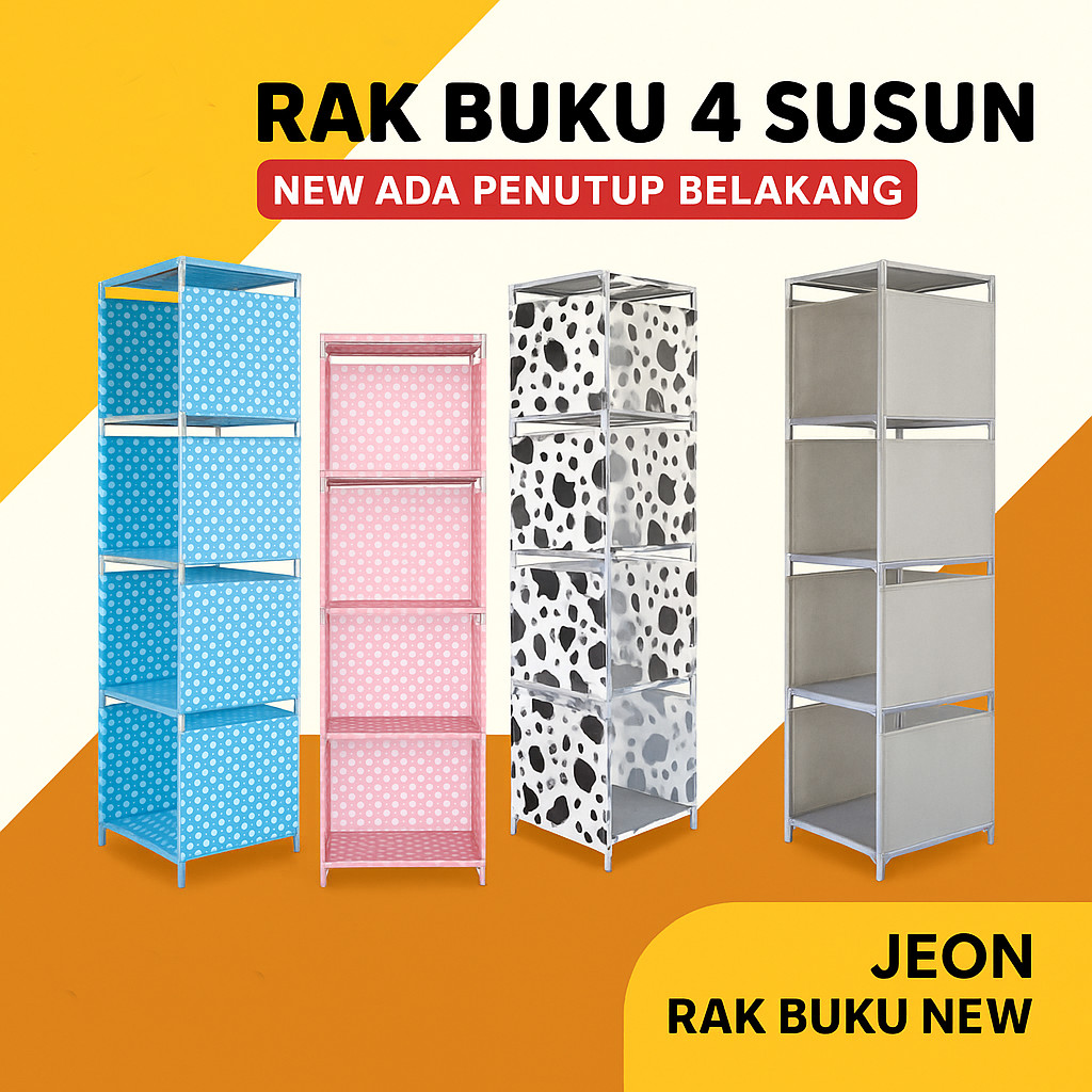 Jual Rak Serbaguna 5 Tingkat 4 Susun Tutup Belakang Portable ...