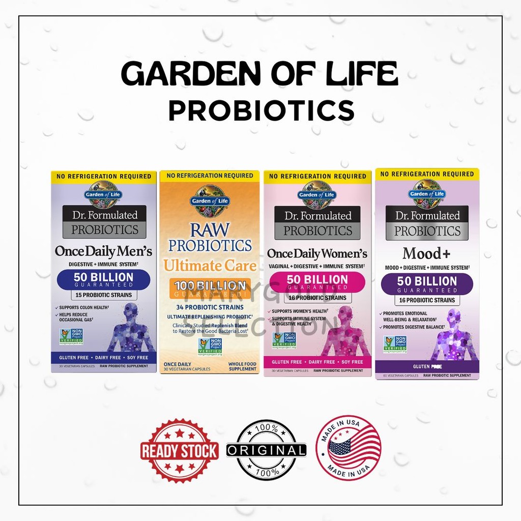 Jual Probiotik Probiotic Garden of Life Dr Formulated Once Daily Men ...