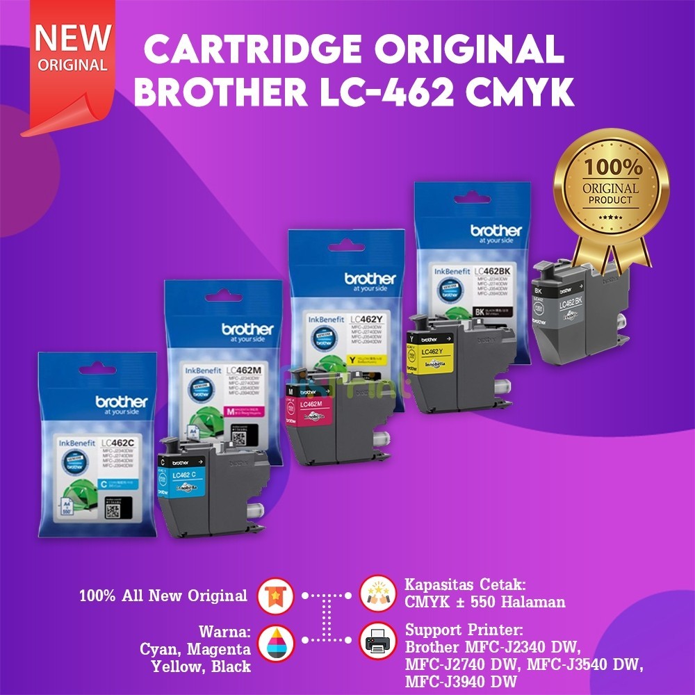 Jual FixPrint Brother Ink LC-462 BK/C/M/Y for MFC-J3540DW Tinta LC462 ...