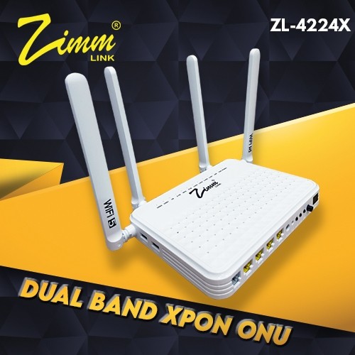 Jual ONU XPON DUAL BAND ZL-4224X ZIMMLINK Support EPON & GPON ONT ...