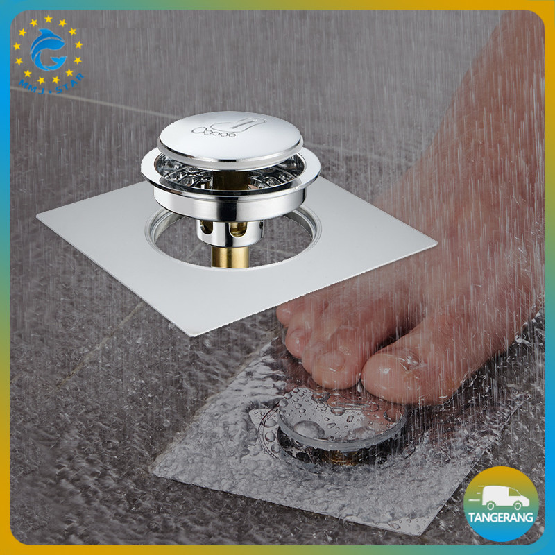 Jual Saringan Air Mandi Floor Drain Injak Stainless Untuk Shower Toilet ...