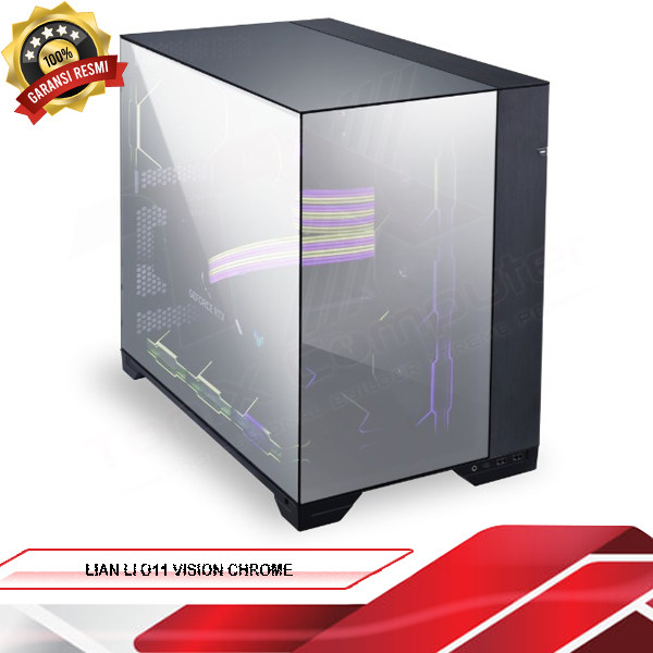 Jual Casing LIAN LI O11 VISION CHROME Casing PC Gaming | PC Gaming Case ...