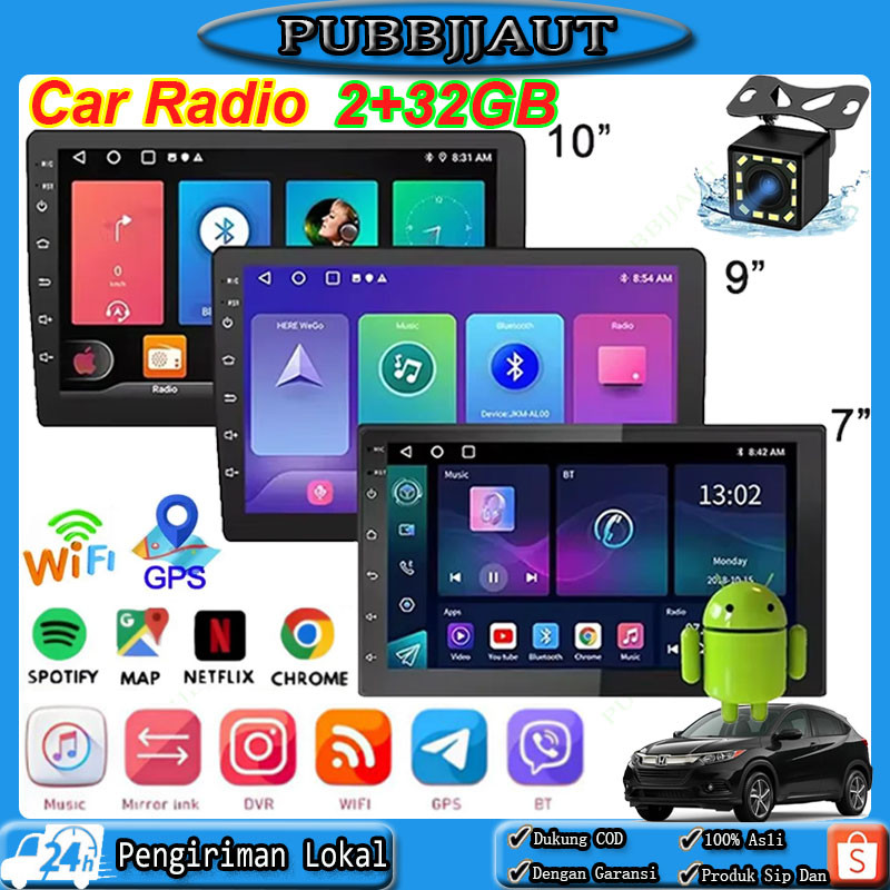 Jual 2G+32G IPS Screen Head Unit 7/9/10 Inch Car Android 12 Navigasi Untuk TOYOTA Daihatsu ...