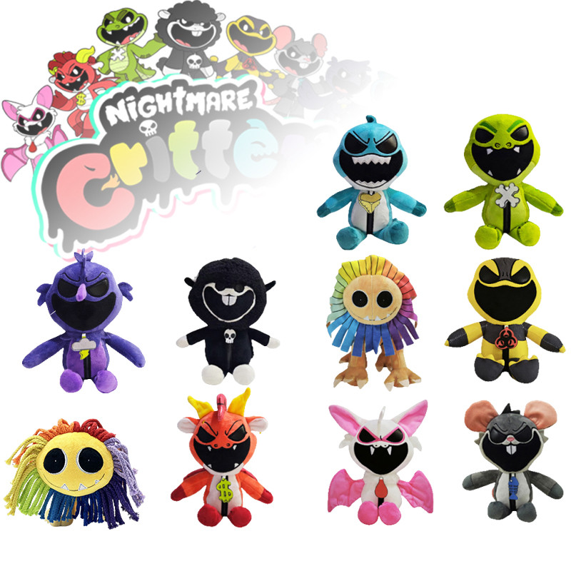 Jual Nightmare Critters Plush Color Lion Doll Smile Critters Stuffed ...