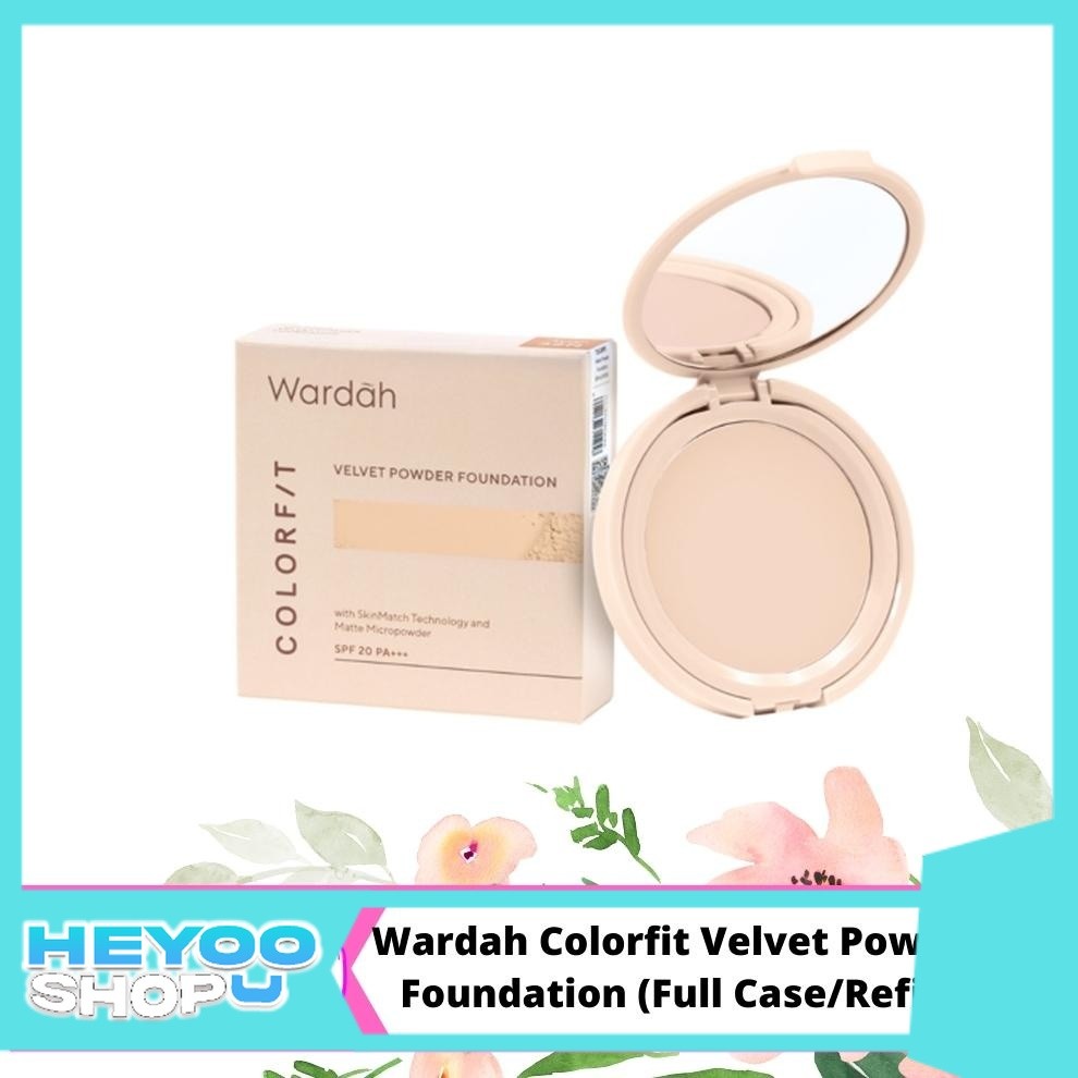 Jual Wardah Colorfit Velvet Powder Foundation (Full Case/Refill ...
