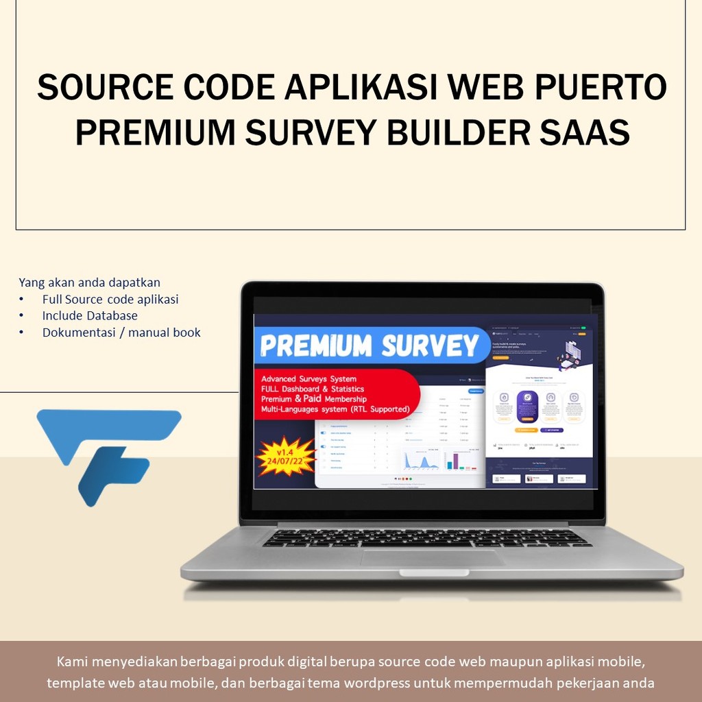 Jual SOURCE CODE APLIKASI WEB PUERTO PREMIUM SURVEY BUILDER SAAS | Shopee Indonesia
