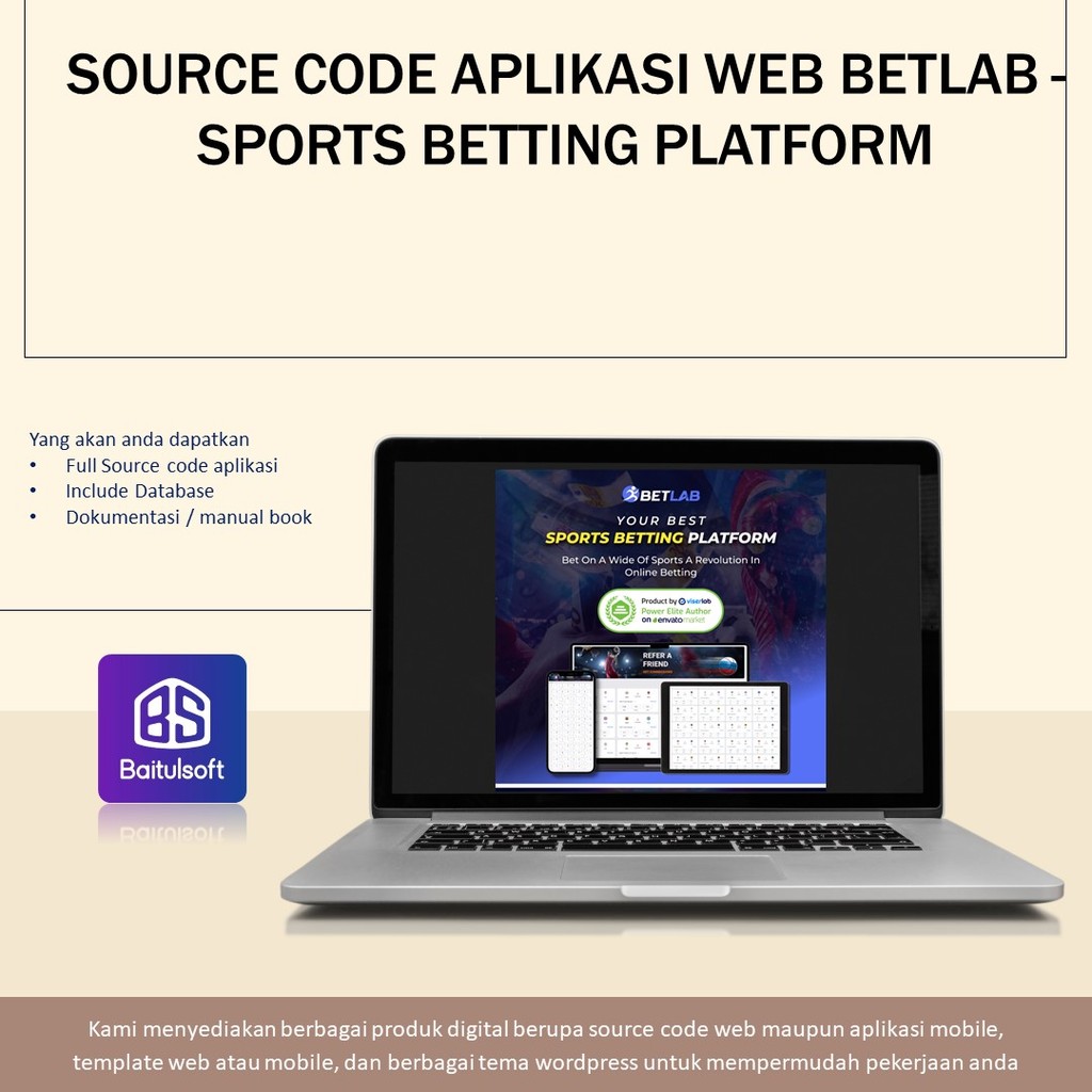 Jual SOURCE CODE APLIKASI WEB BETLAB - SPORTS BETTING PLATFORM | Shopee ...