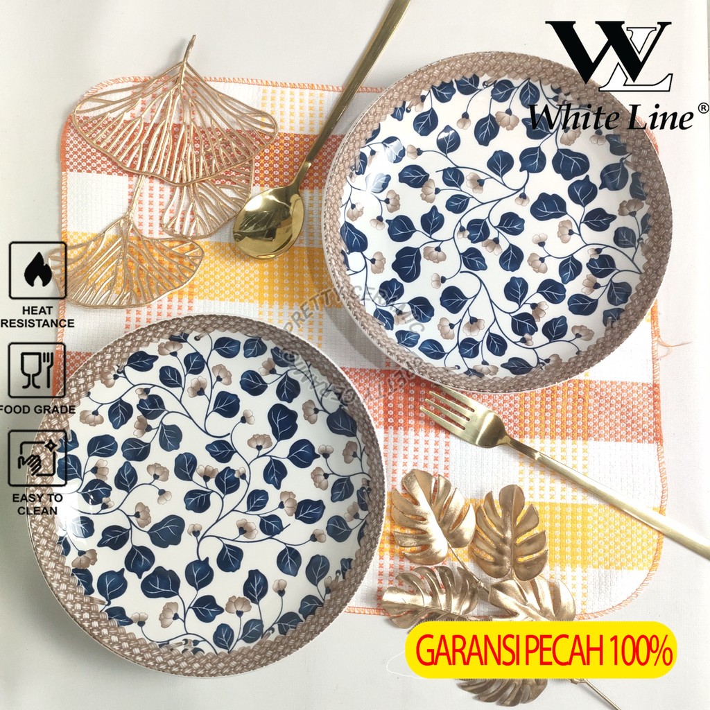 Jual Piring Aesthetic WHITELINE Fruit Shape 8in KAORI Piring Sayur ...