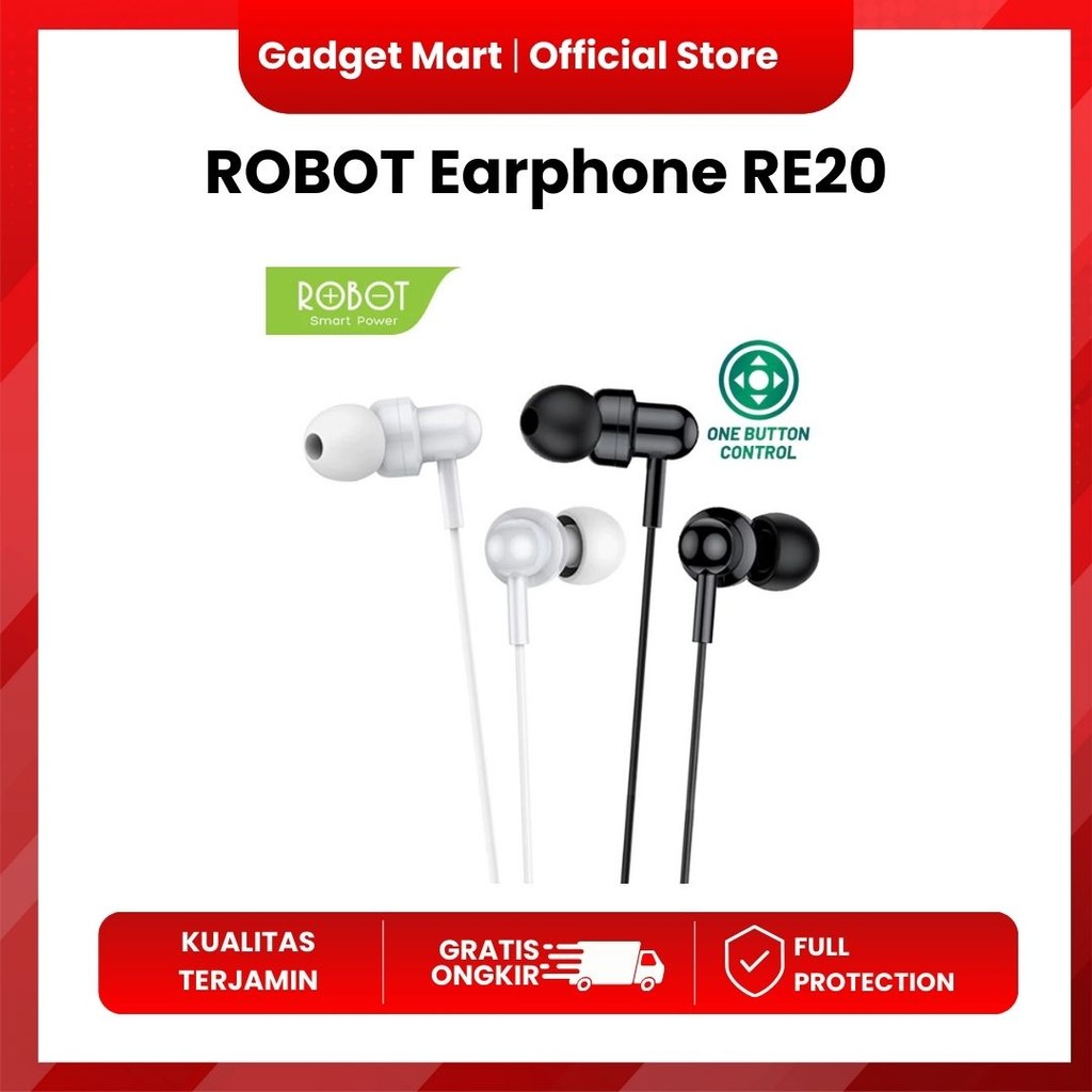 Jual ROBOT Earphone RE20 | Shopee Indonesia