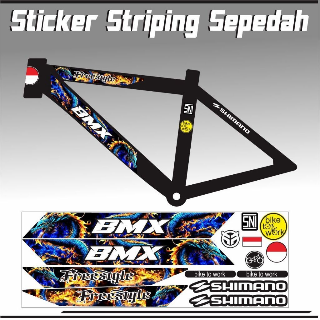 Jual STIKER VARIASI / STIKER BMX / STRIPING BMX / STIKER SEPEDAH ...