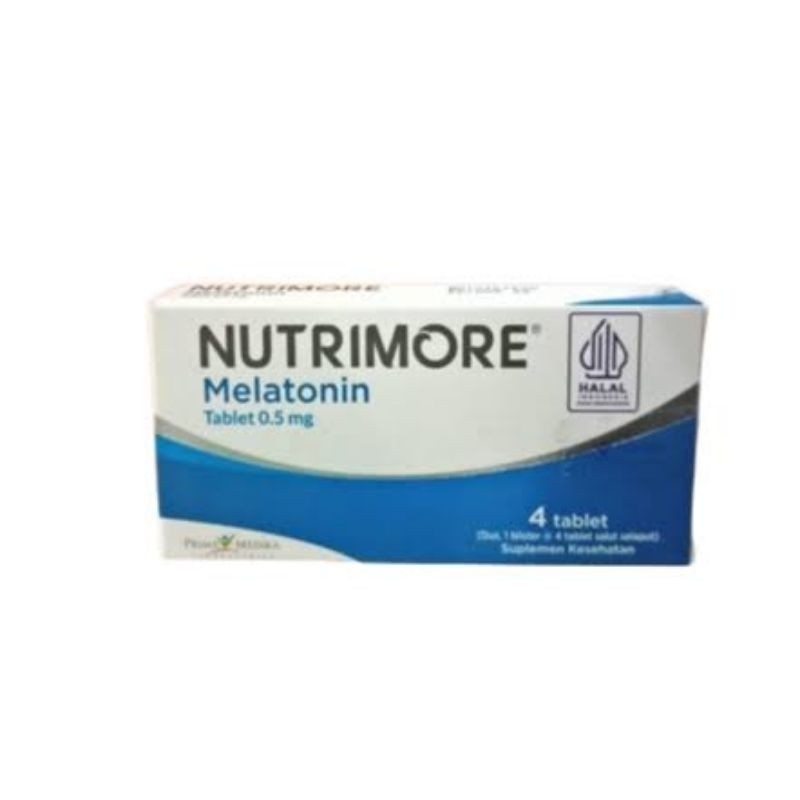 Jual Nutrimore Melatonin 0,5 Mg Box 4 Tab - Untuk Penderita Gangguan ...