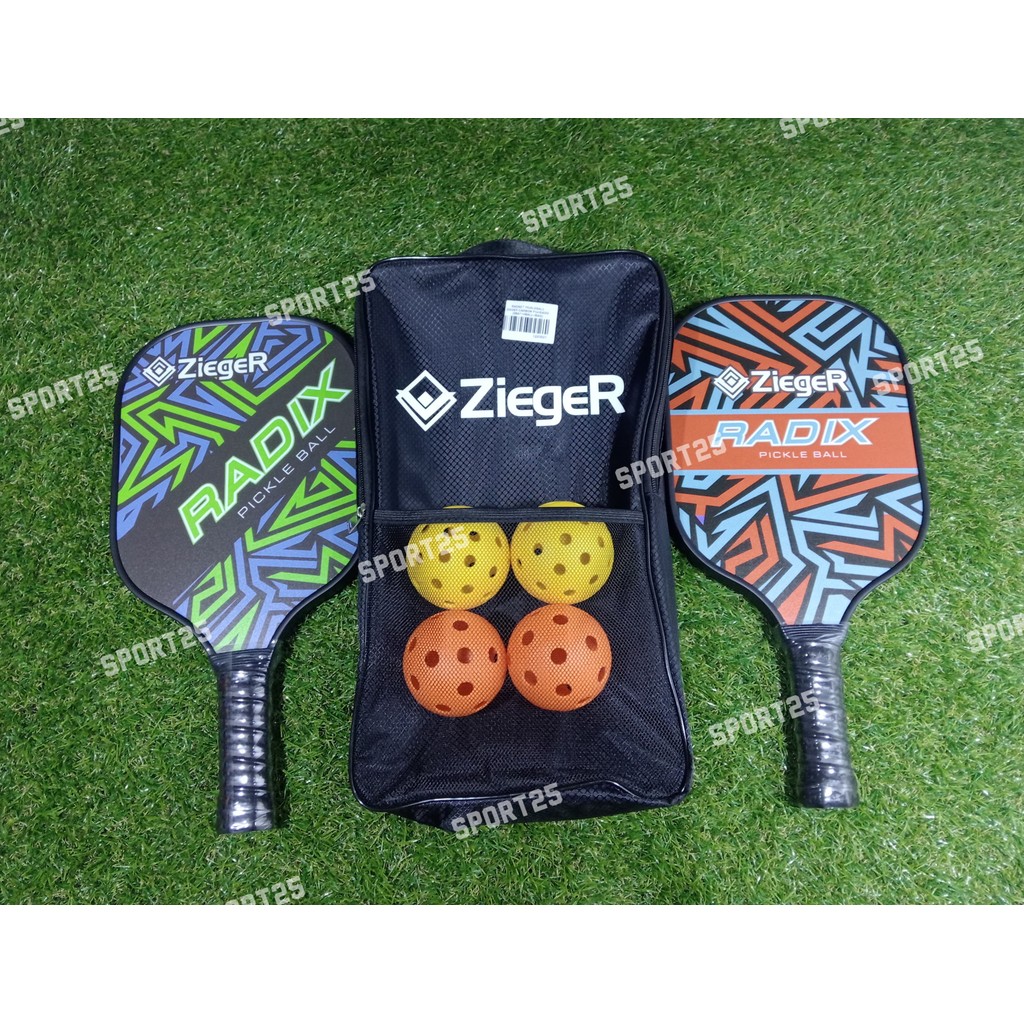 Jual Pickleball Pickle Ball Racket Raket Zieger Radix Carbon Set ...