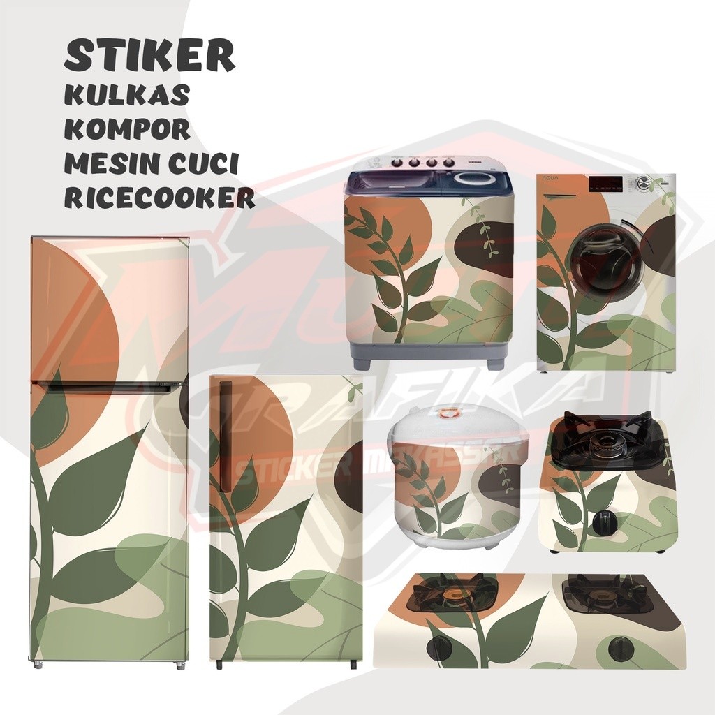 Jual Sticker Kulkas 1 Pintu/Kulkas 2 Pintu/Kompor 1 mata dan 2 mata ...