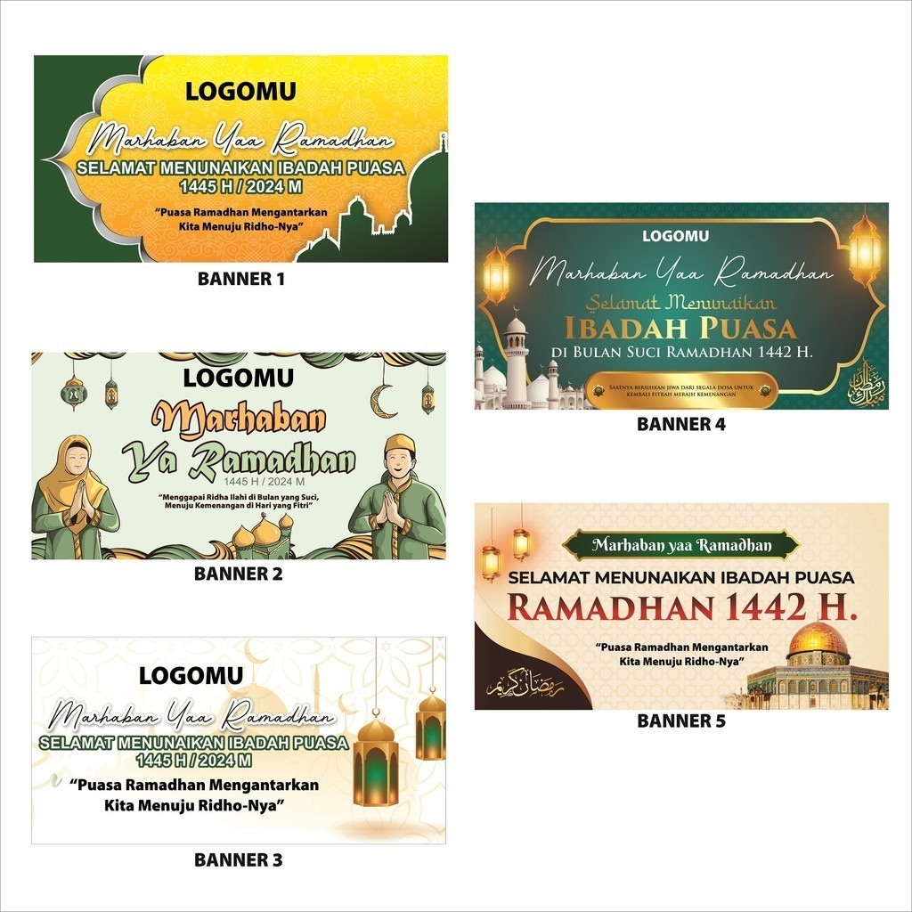 Jual Cetak Kilat Spanduk banner Ramadhan 1445 H Custom Nama Instansi ...