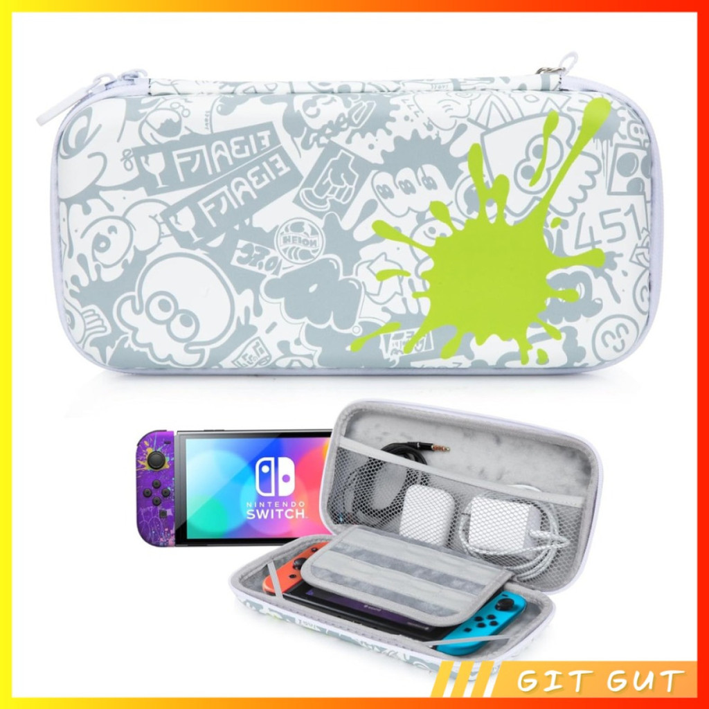Jual Nintendo Switch OLED Splatoon Travel Case Bag Tas Pouch Storage ...