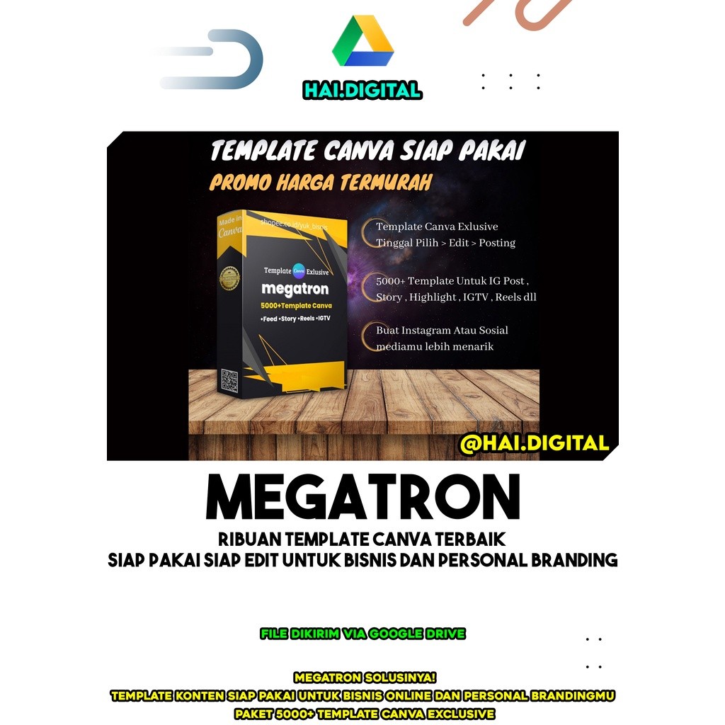 Jual Megatron - Ribuan Template Canva Terbaik | Siap Pakai Siap Edit ...