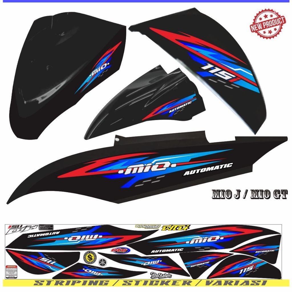 Jual STRIPING MOTOR LIS STIKER STRIPING MOTOR YAMAHA MIO J / MIO GT ...