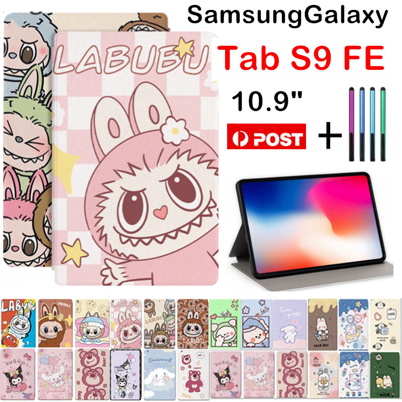 Jual Untuk Samsung Galaxy Tab S9 FE 10.9" SM-X510 SM-X516B Smart Stand Mokoko LABU Kuromi ...