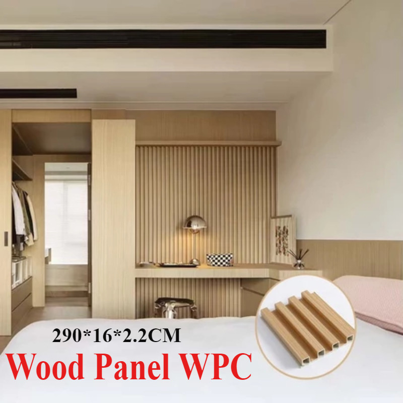 Jual 2.9meter x16cm Wood Panel WPC / Wall Panel PVC / Woodpanel Wallpanel Kisi Kisi Kayu / Panel ...
