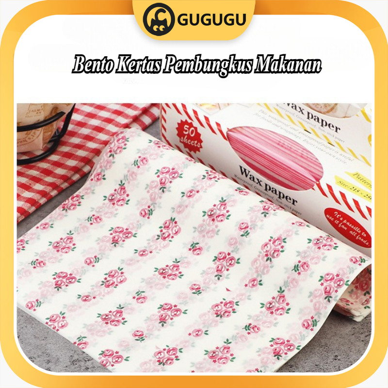 Jual [Ready]Alas Nasi Bento Kertas Pembungkus Makanan Roti Sandwich ...