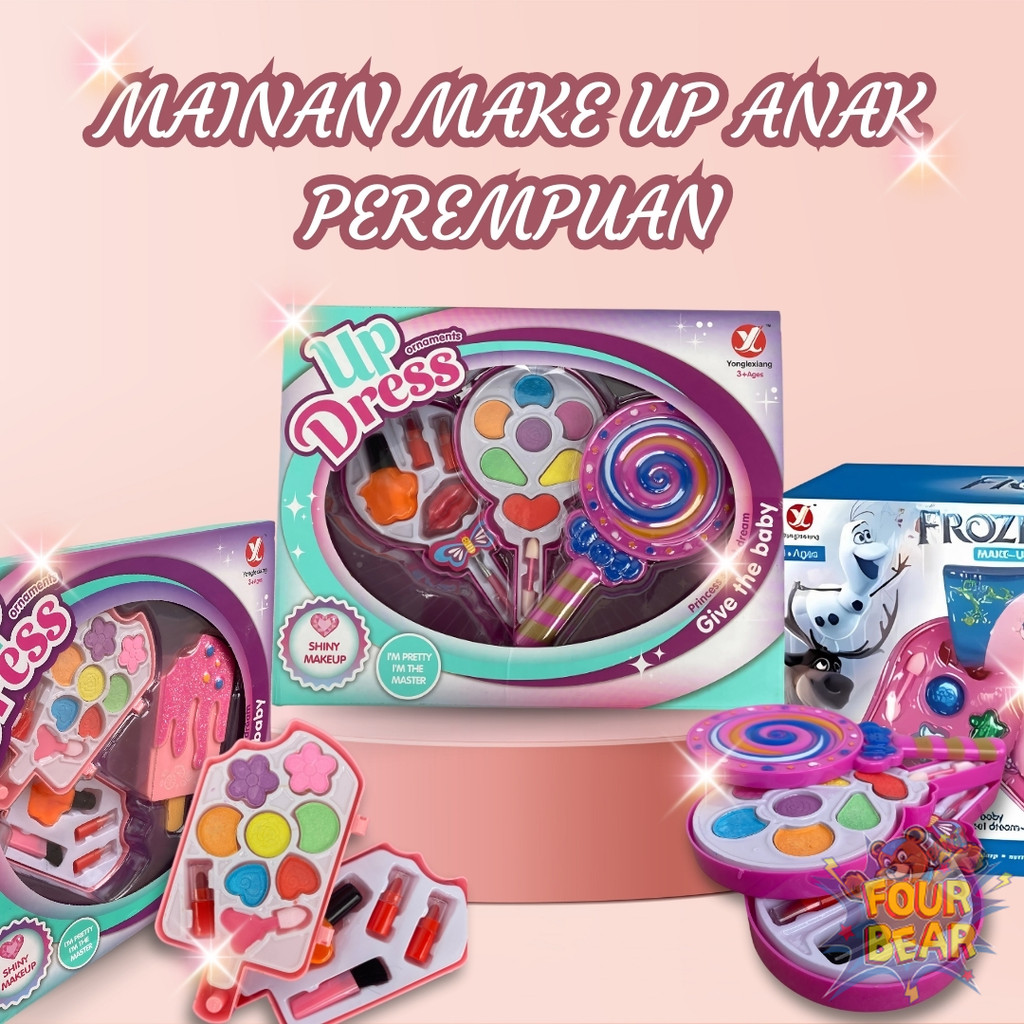 Jual FOURBEAR MAKEUP SET MAINAN BENTUK ESKRIM LOLIPOP MAINAN RIAS WAJAH ...