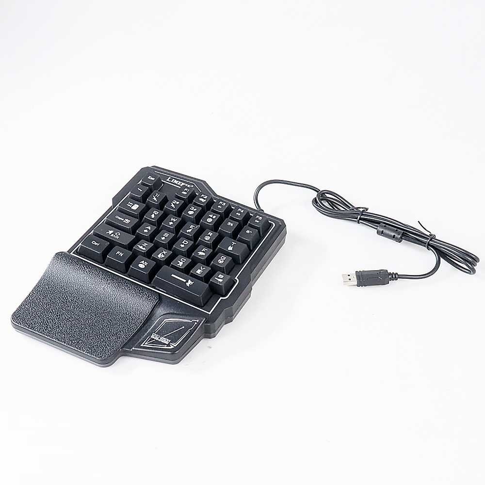 Jual LATHIFSHP LIMEIDE Single Hand Gaming Keyboard RGB 35 Keys Wired ...