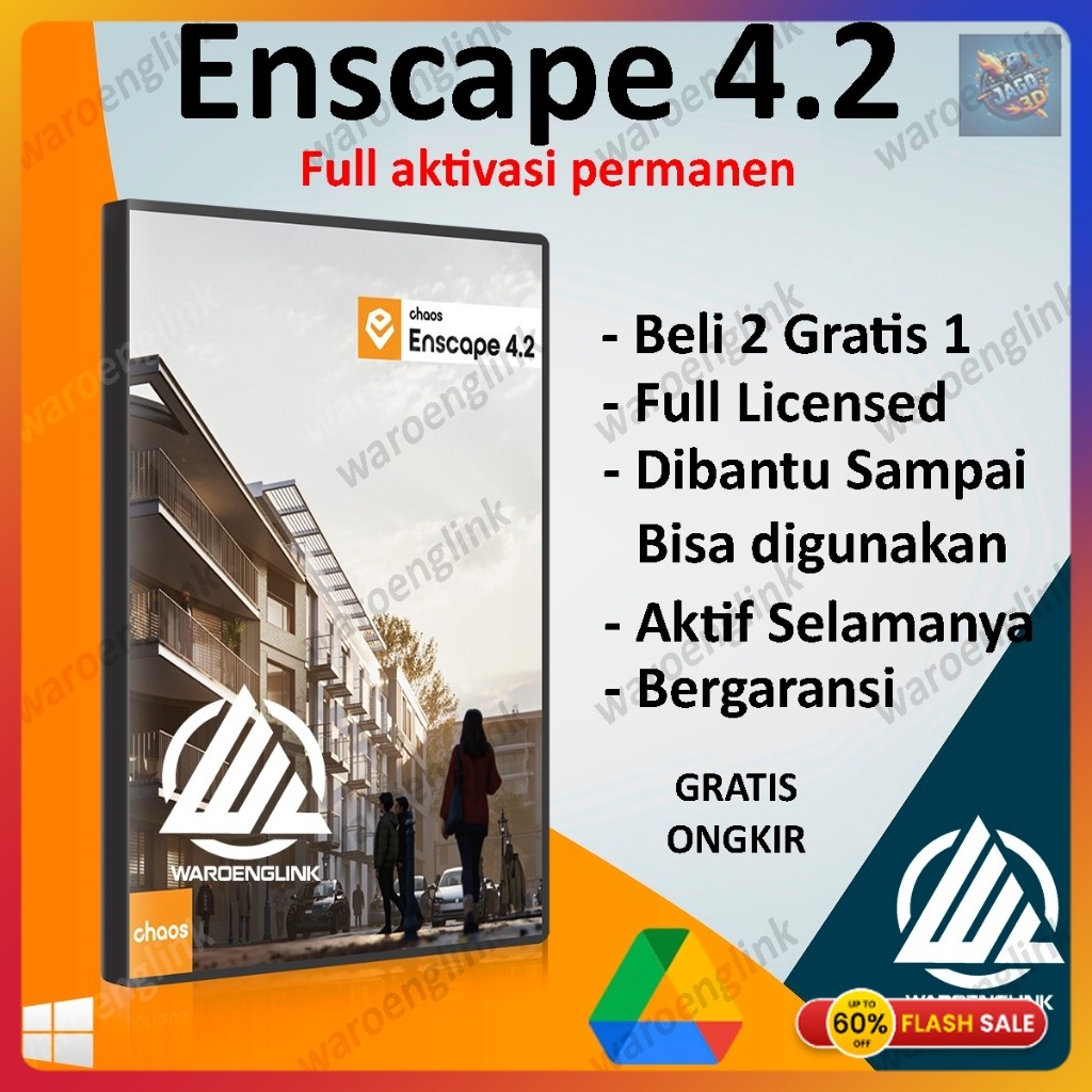 Jual Enscape 4.2 terbaru 2025 full version permanen INCLUDE VERSI ...