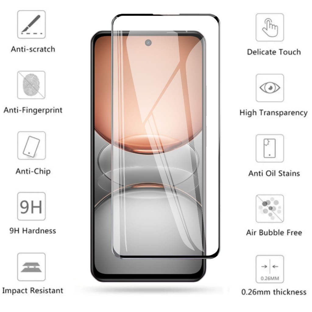 Jual Tempered Glass Realme C75 C75x C71 C73 Anti Gores Layar Full Cover | Shopee Indonesia