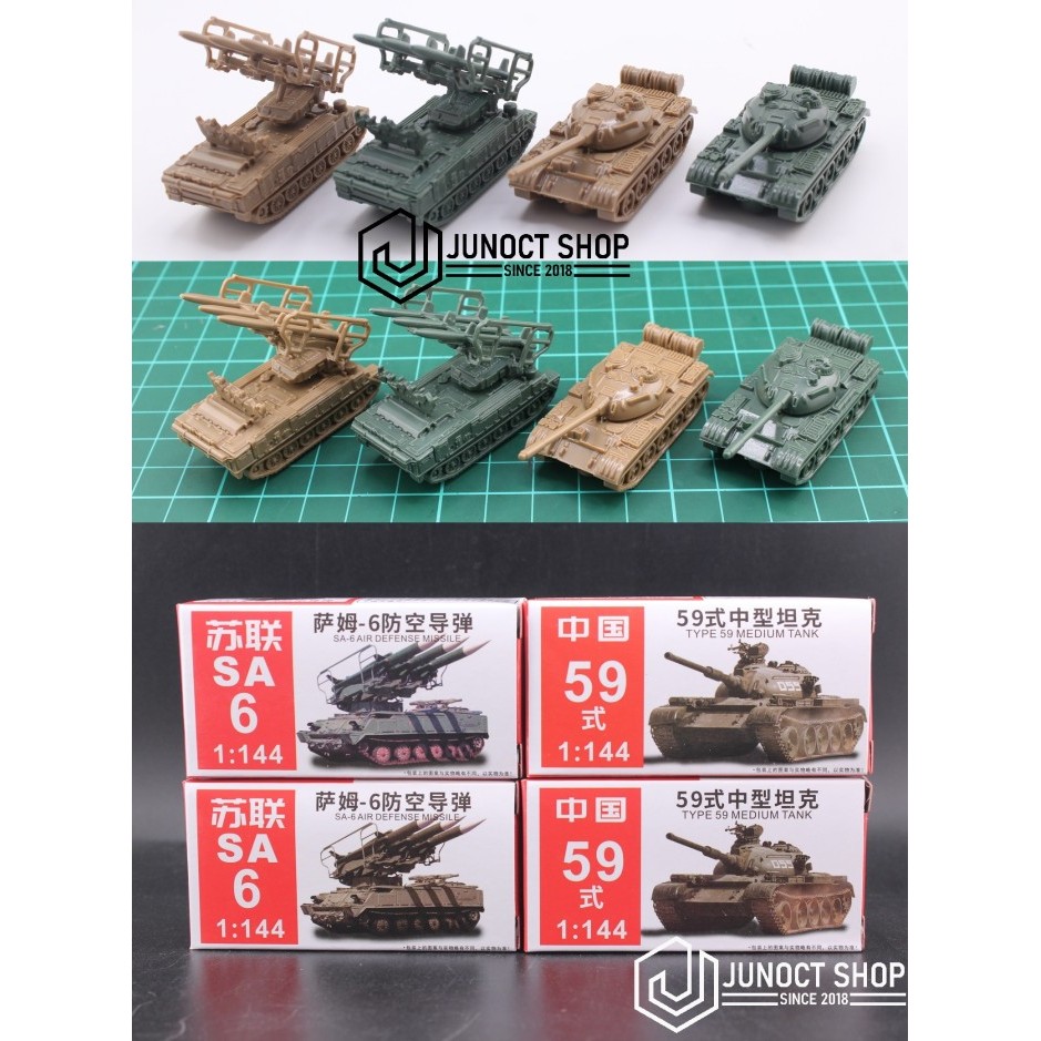 Jual Model Kit Tank 1:144 1:150 N Scale Model T59 Type 59 SA-6 SA6 Air ...