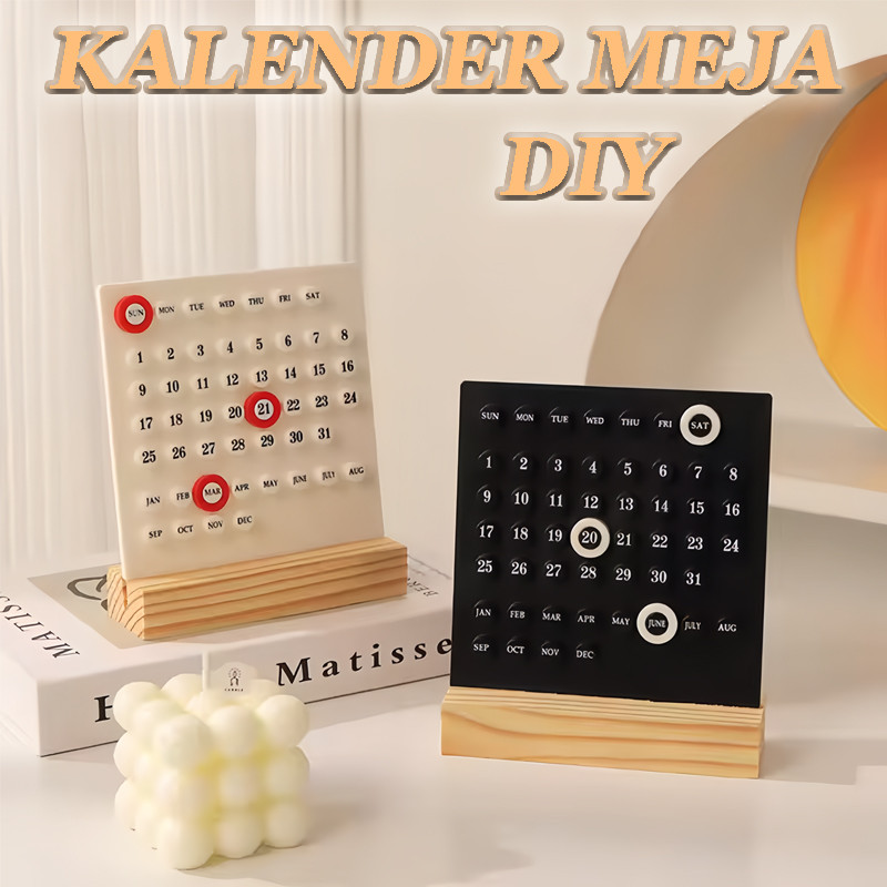 Jual 【KElASATAS】Kalender Meja/ Abadi Permanent Calendar Diy/ Ornament ...