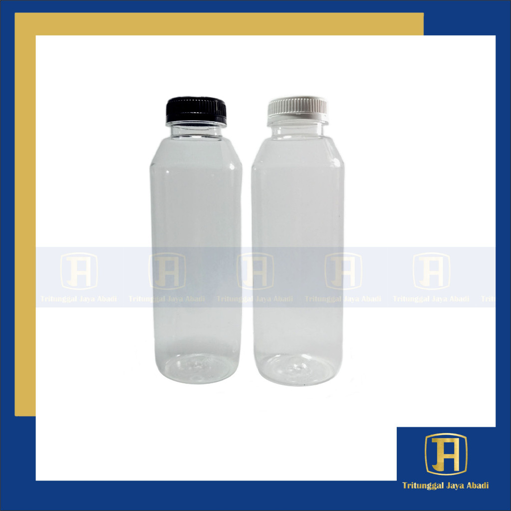 Jual Botol Kale 500ml PET – Botol Minuman Jus Kopi dengan Tutup Hitam ...