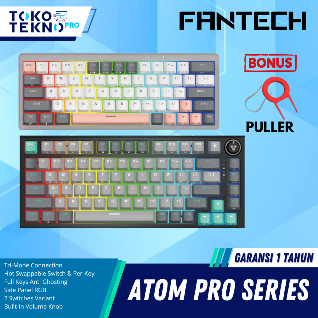 Jual Fantech ATOM PRO 63/83/96 SERIES Wireless Keyboard Mechanical ...
