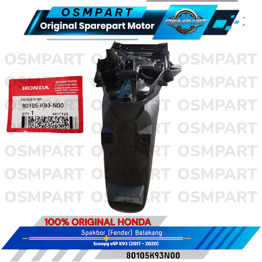 Jual SPAKBOR SLEBOR BELAKANG SCOOPY K93 ESP 2017 - 2020 HONDA ...