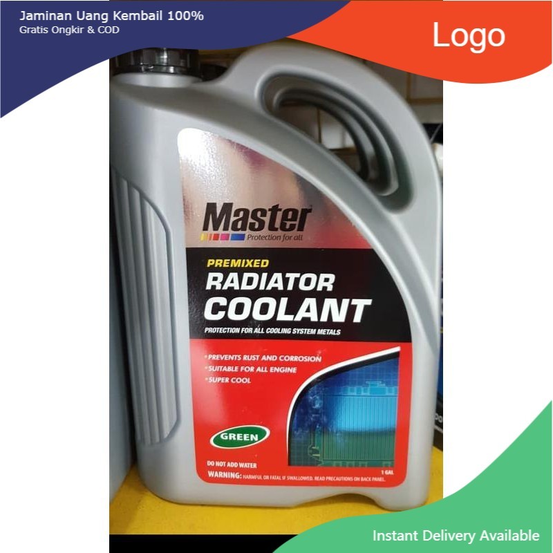 Jual Air Radiator Coolant Master Premixed Green 4 lt -63773 | Shopee ...