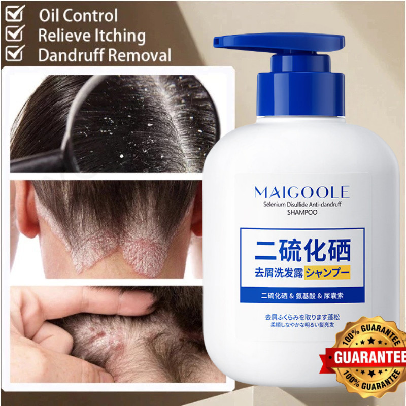 Jual MAIGOOLE Selenium Disulfide Shampoo Oil Control Anti-Dandruff Anti-Itch Clear Malassezia ...