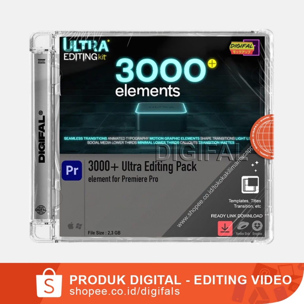Jual Ultra Editing Kit Premiere Pro - MOGRT & Project Files | Shopee ...