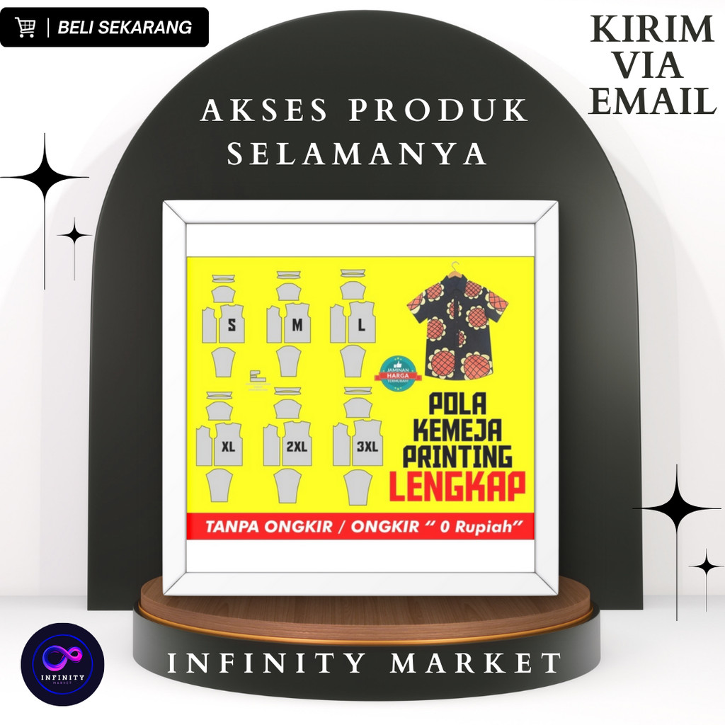 Jual POLA JERSEY KEMEJA PRINTING LENGKAP ( JERSEY KEMEJA SUBLIM ...