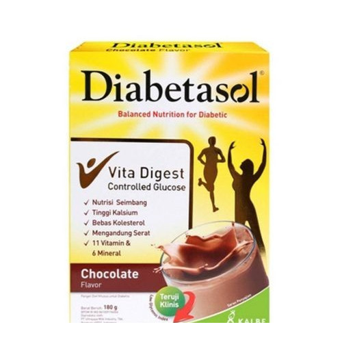Jual Diabetasol 180 Gram Rasa Coklat Box membantu menstabilkan kadar ...