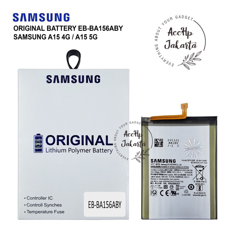 Jual Baterai Batre Samsung A15 4G / A15 5G EB-BA156ABY Batu Batrai A15 ...
