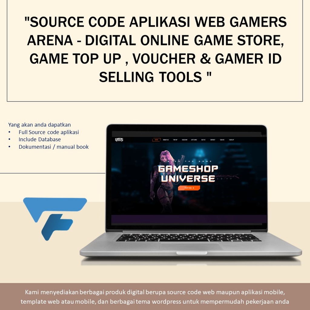 Jual SOURCE CODE APLIKASI WEB GAMERS ARENA - DIGITAL ONLINE GAME STORE ...